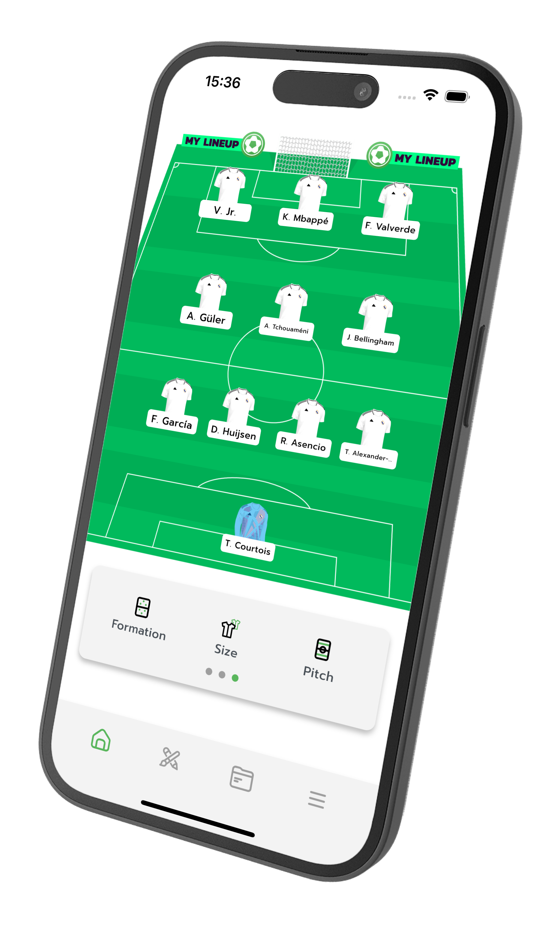 My Lineup - Football Team Builder